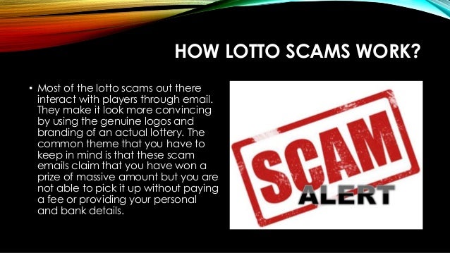 How lotto scams work