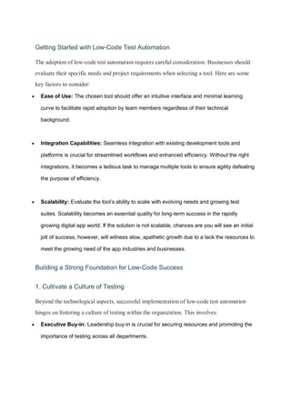 How Low-Code Test Automation Democratizes Testing: Empowering Teams and ...