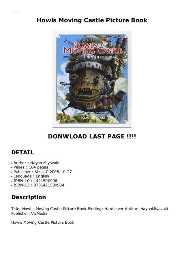 Howls Moving Castle Picture Book