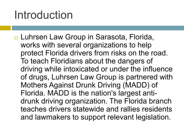 How Luhrsen Law Group Shows Support for Safe Driving | PPTX