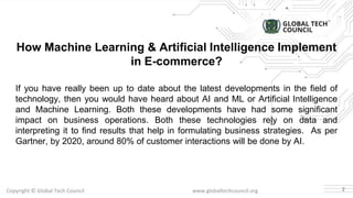 How machine learning & artificial intelligence implement in e commerce | PPT