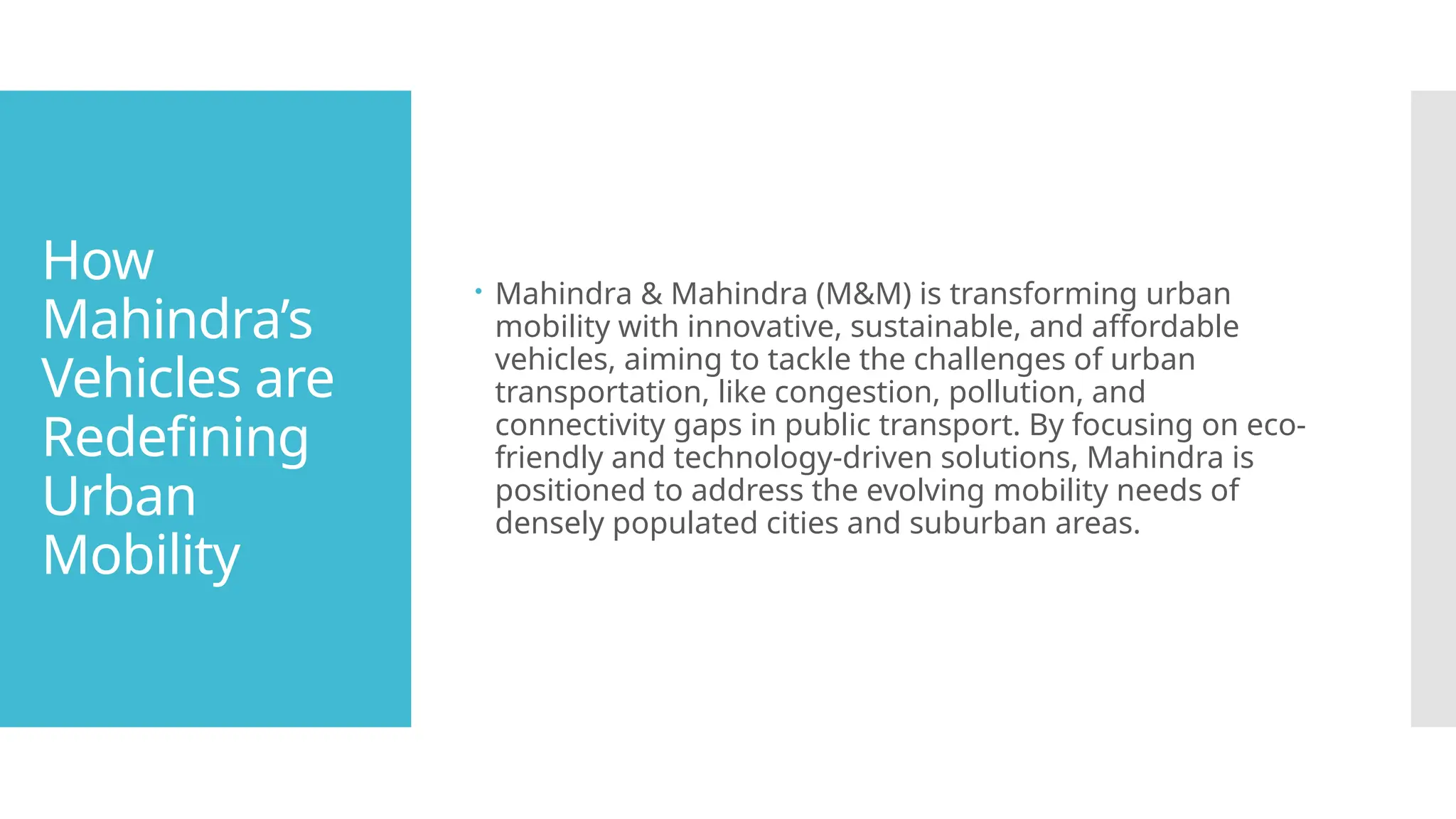 How Mahindra’s Vehicles are Redefining Urban Mobility.pptx