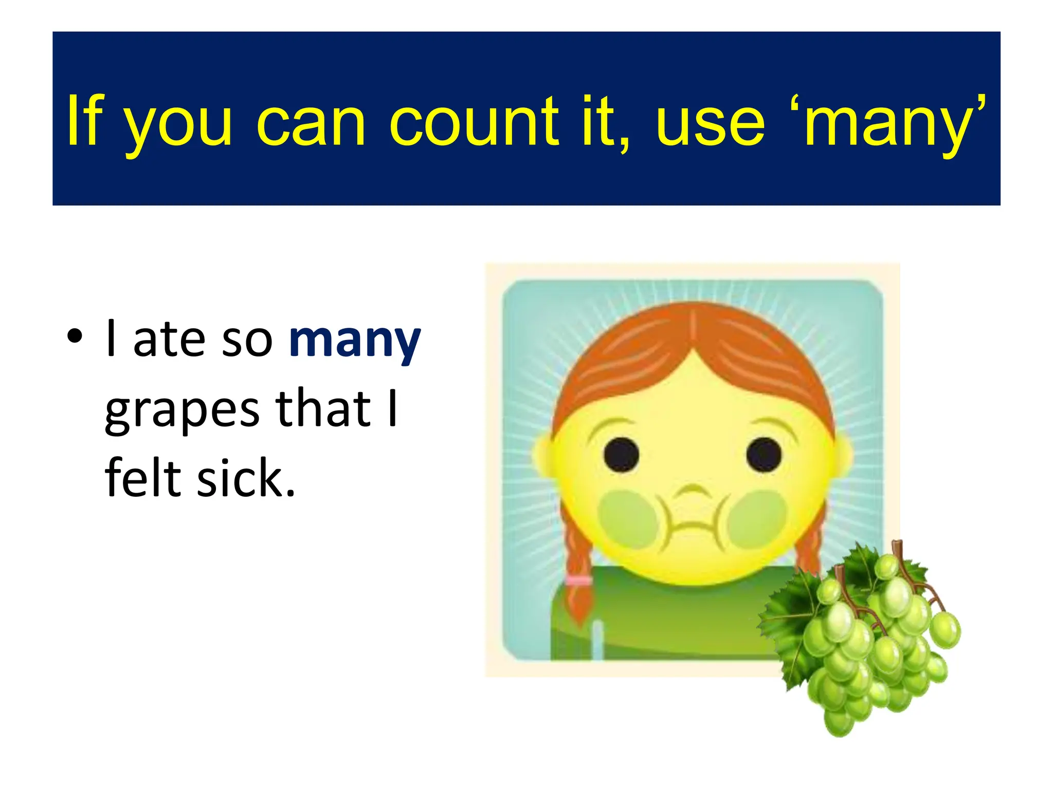 Countable and uncountable nouns - many and much | PPT