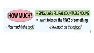 How many - how much | PPT