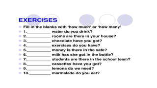 How many - how much | PPT