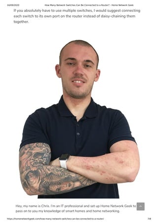 How Many Network Switches Can Be Connected to a Router : Notes | PDF ...