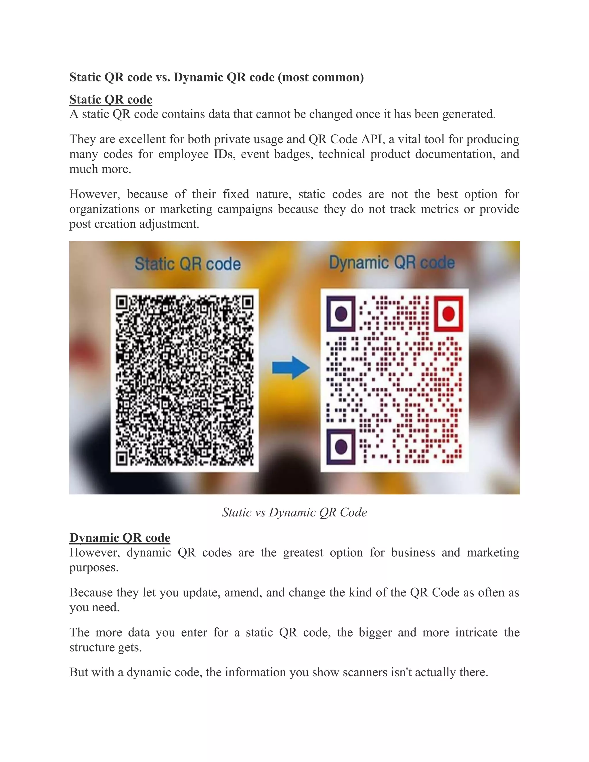 How many QR Codes are there? | PDF