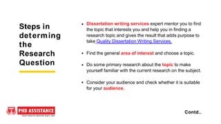 How Many Research Questions is Enough For a Quality Dissertation ...