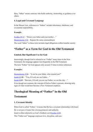 How Many Times Is ‘Father’ Used in the Old Testament.docx