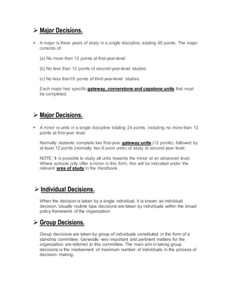 How many types of decision in organization | DOCX