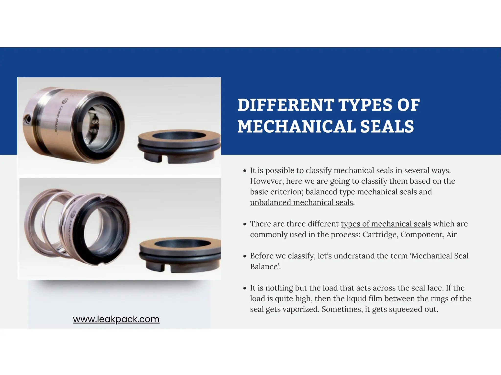 How many types of mechanical seals? | LEAK-PACK | PPTX