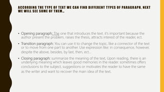 How many types of paragraph do we have | PPTX