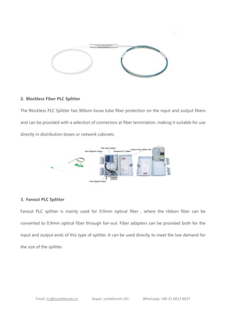How Many Types of PLC Splitter Do You Know | PDF