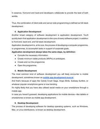 How many types of software development in Oman.docx | Web Development ...