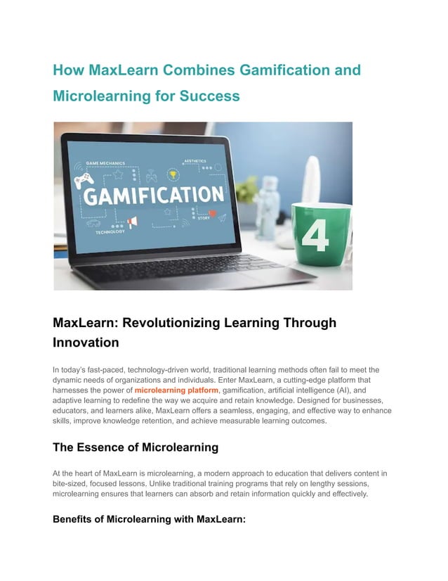 How MaxLearn Combines Gamification and Microlearning for Success.pdf