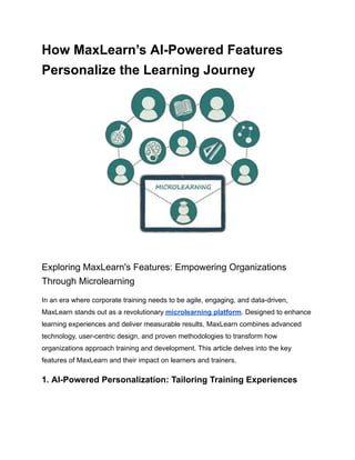 How MaxLearn’s AI-Powered Features Personalize the Learning Journey.pdf