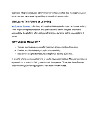 How MaxLearn's AI-Powered Personalization Redefines Microlearning Platform.pdf