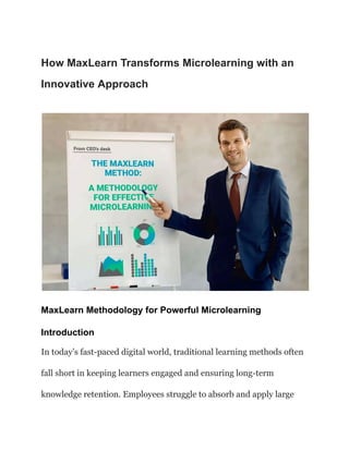 How MaxLearn Transforms Microlearning with an Innovative Approach.pdf