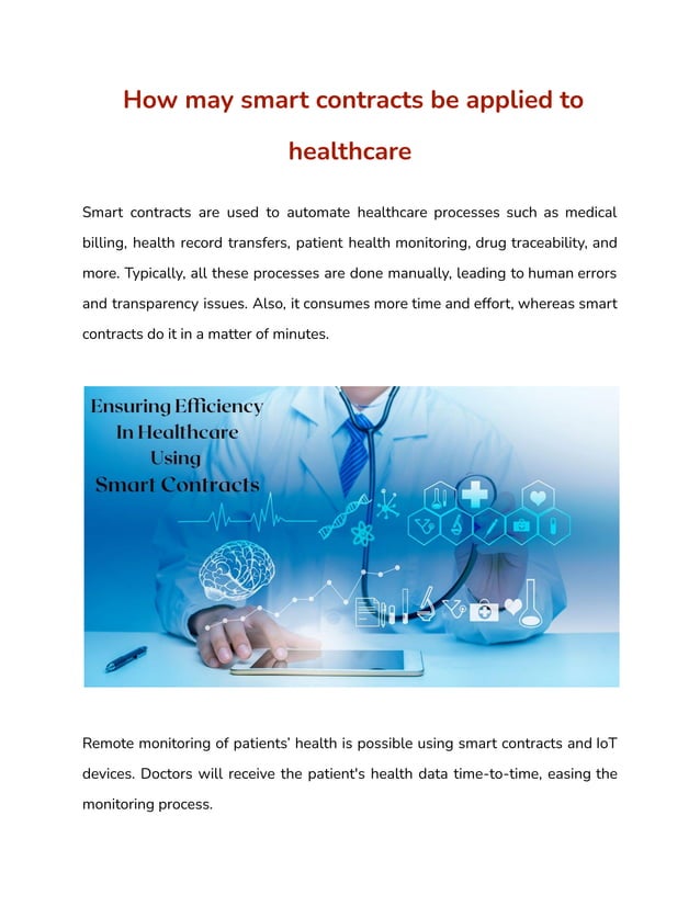 How may smart contracts be applied to healthcare.pdf