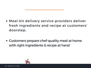 How Meal Kit Delivery Business Model work | PDF