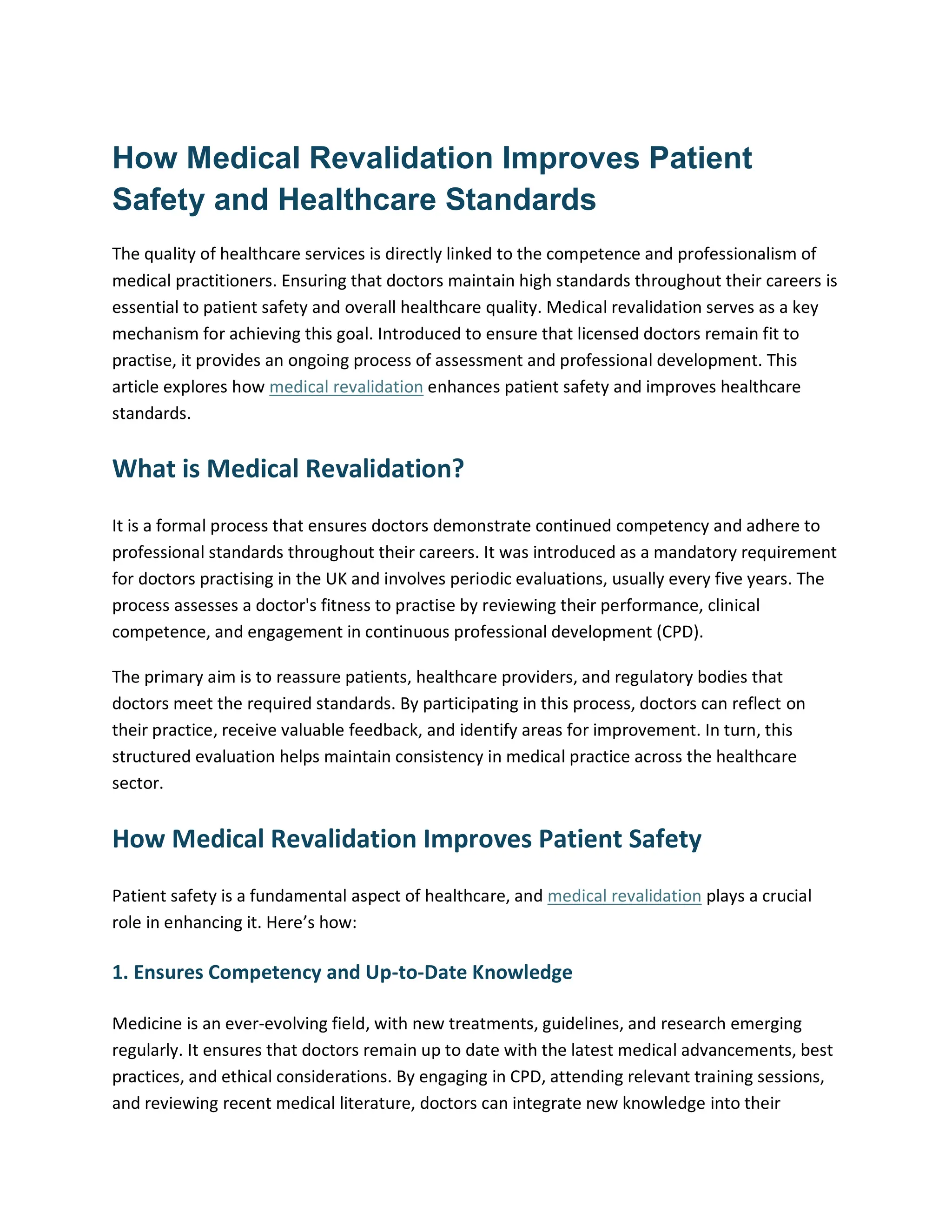 How Medical Revalidation Improves Patient Safety and Healthcare Standards.pdf