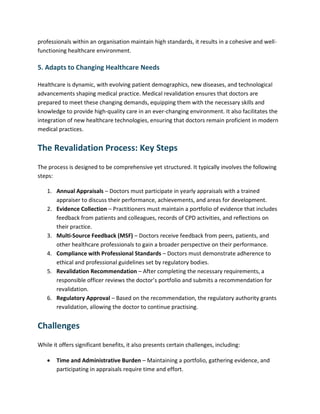 How Medical Revalidation Improves Patient Safety and Healthcare ...