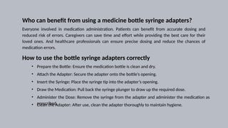 How Medication Administration is Streamlined by Medicine Bottle Syringe ...