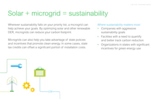 How microgrids deliver resilience and sustainability | PPT