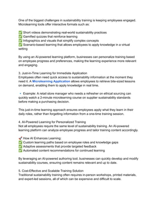 How Microlearning Makes Sustainability Training More Effective ...