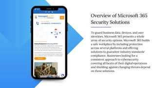 How Microsoft 365 Security Solutions Protect Your Enterprise | PDF