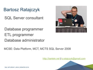 How minimalloggingcanhelpme bartoszratajczyk_sql_sat534 | PPT