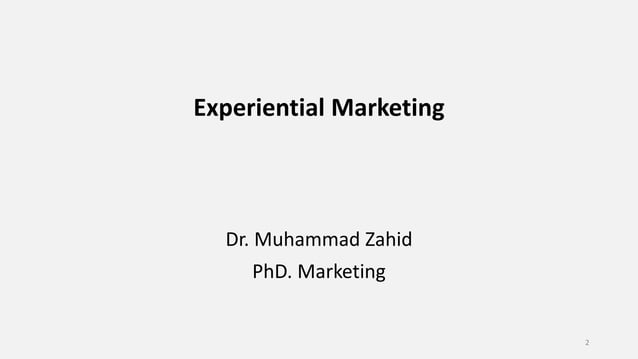 Experiential Marketing concepts and Theories.pptx