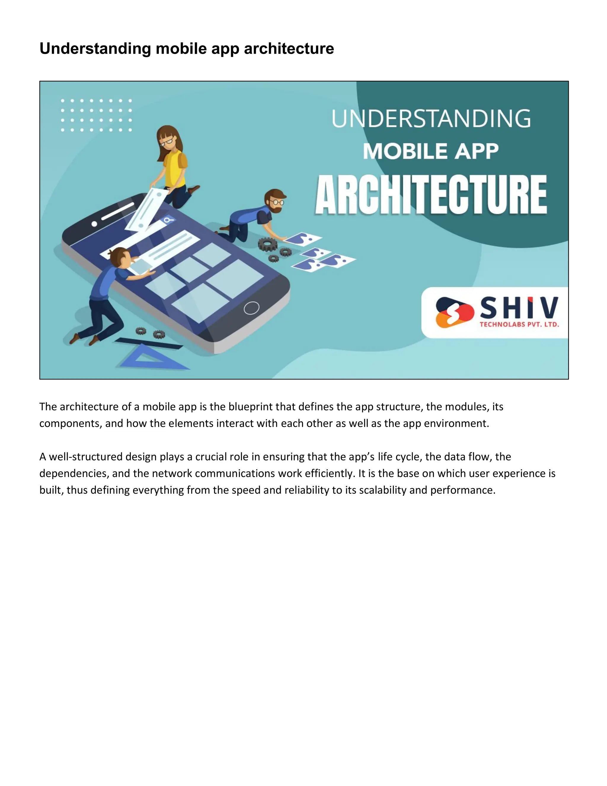 Impact of Mobile App Architecture on User Experience: A Detailed Guide | PDF | Computer Software ...