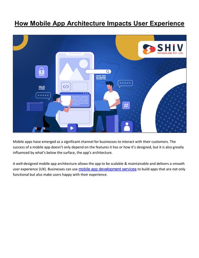 Impact of Mobile App Architecture on User Experience: A Detailed Guide | PDF | Computer Software ...