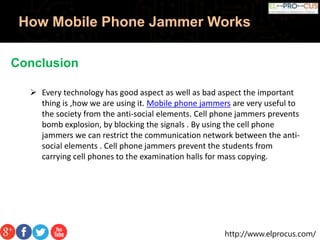How mobile phone jammer works | PPTX