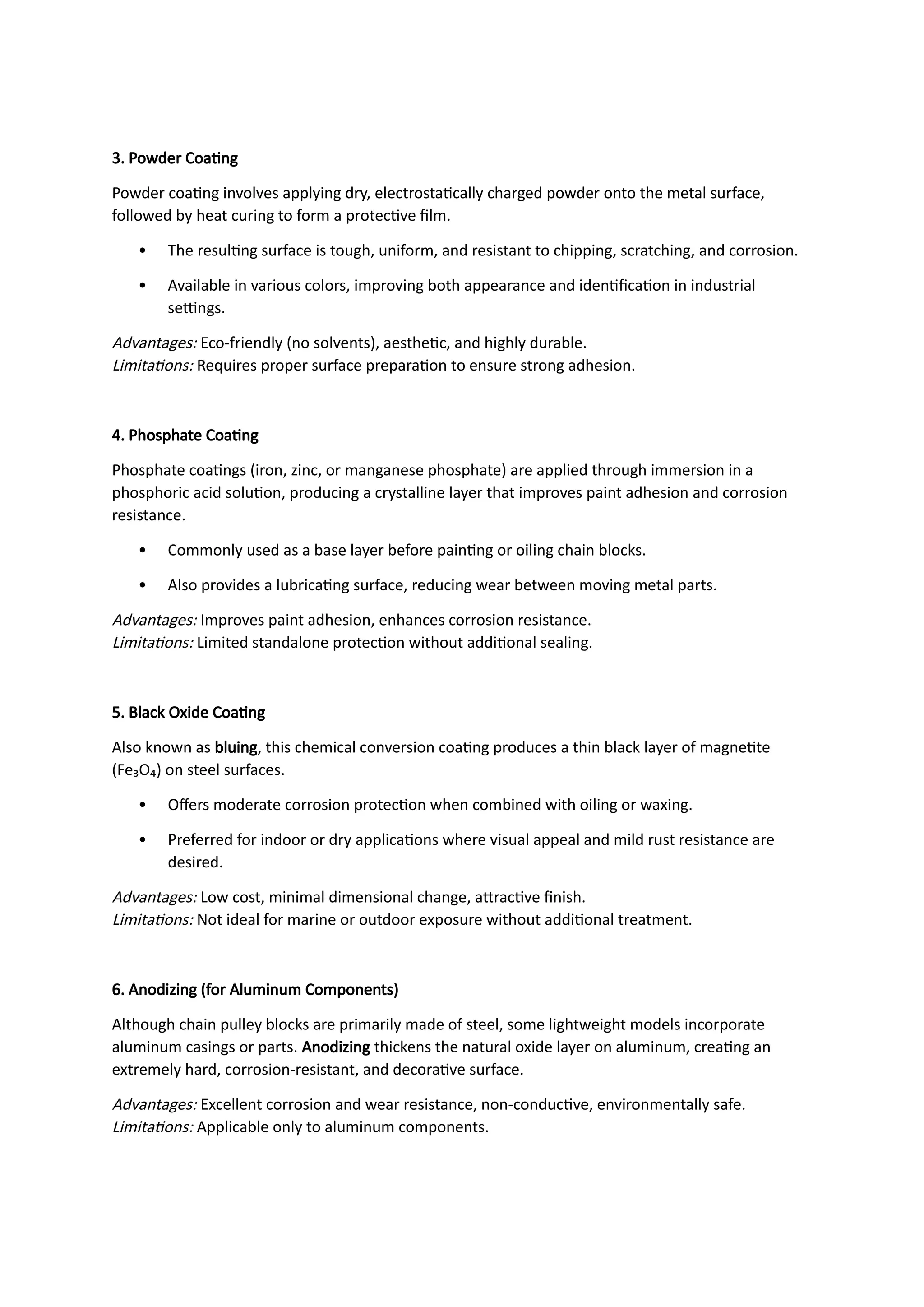 How Modern Coatings Keep Chain Pulley Blocks Rust | DOCX