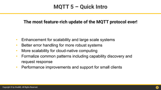 How mqtt 5 makes difficult io t use cases possible | PPT
