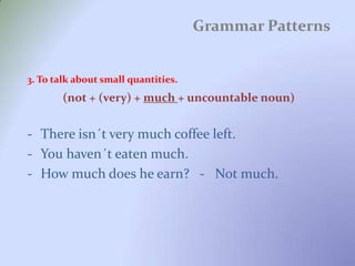 Grammar: How Much - How Many | PPTX