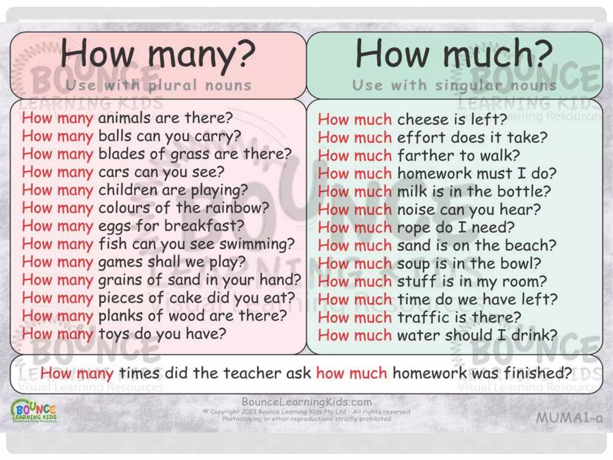 How much and how many | PPT