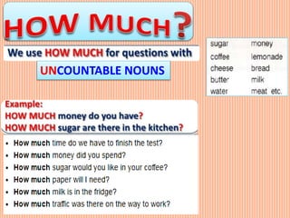 How much and how many | PPTX