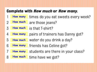 How much and how many | PPTX