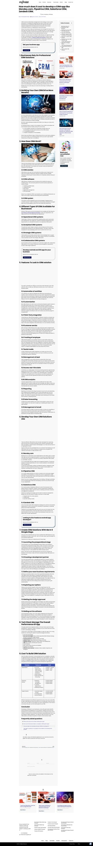 Cost to develop a CRM | PDF