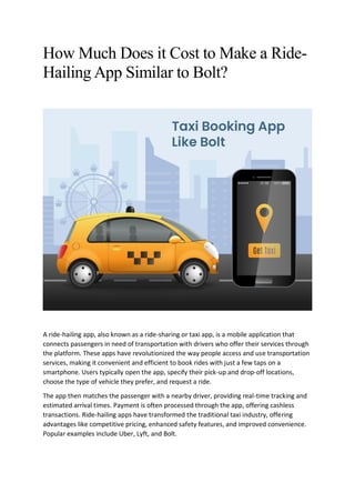 How Much Does it Cost to Make a Ride-Hailing App Similar to Bolt.pdf