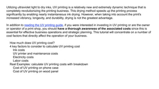How Much Does UV printing Cost? Guide, Breakdown & Examples | PPTX