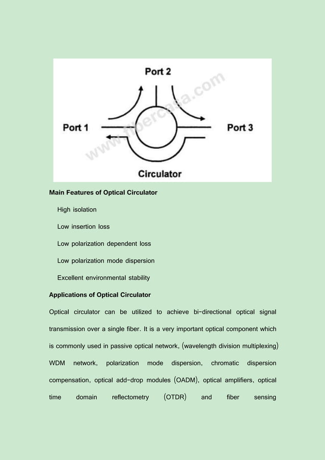 How much do you know about optical circulator | PDF