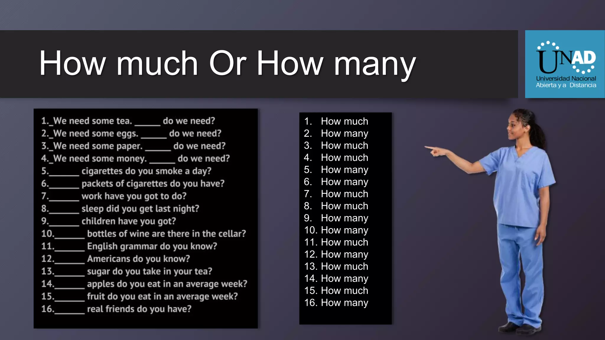 How much how many | PPT
