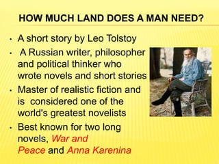 How much land does a man need | PPTX | Land and Farms | Real Estate