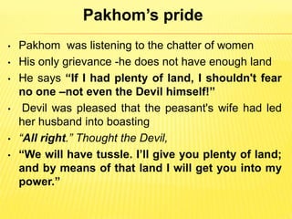 How much land does a man need | PPTX
