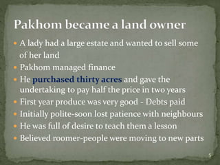 How much land does a man need | PPTX