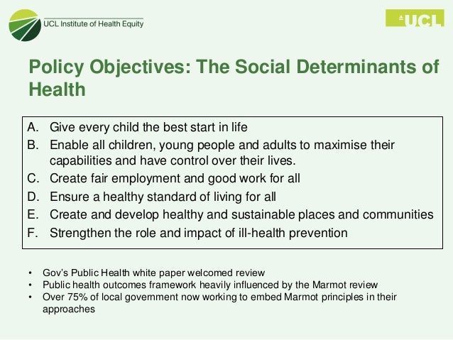 How much progress has been made since the marmot review
